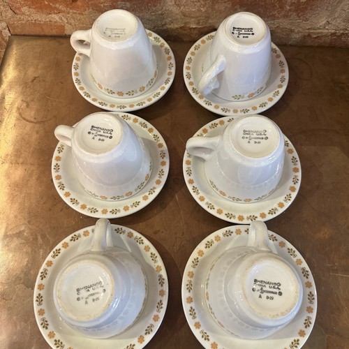 Vintage Shenango China Restaurant Ware Mugs W/ Saucers Set Of 6 | eBay