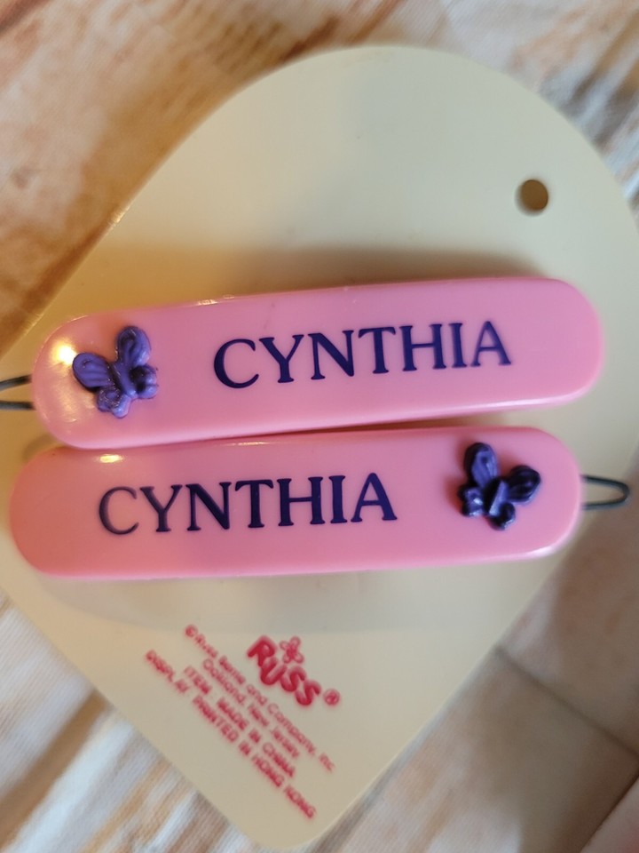 2 Vintage 1980's Russ Hair Clip Barrettes "Cynthia" | eBay