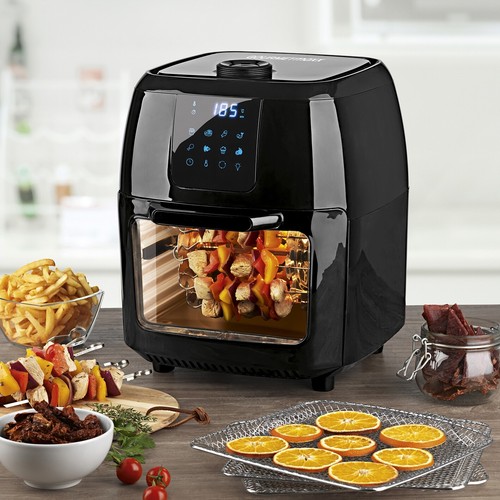 XXXL Heißluft Fritteuse Airfryer Digital Backofen fettfrei Drehgrill 9L ...