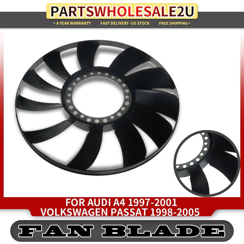 Engine Cooling Fan Blade for Audi A4 97-05 Volkswagen Passat I4 1.8L ...