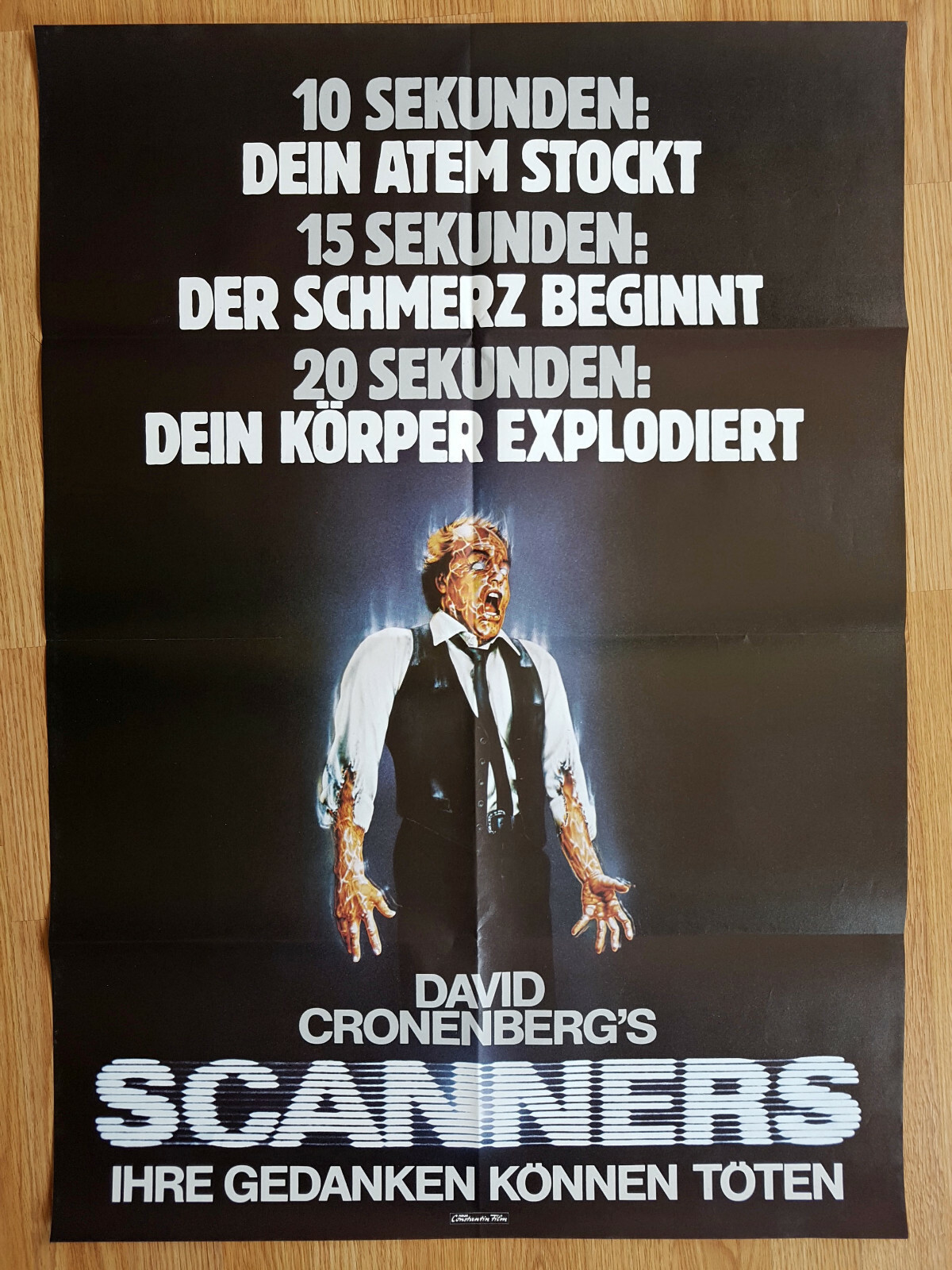 David Cronenberg SCANNERS - rare German 1-sheet poster 1980 Style B ...