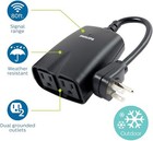 Philips Outdoor Lighting Control Plug -in w/Wireless Remote 2 Grounded ...