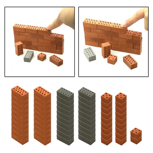 20x Mini Bricks Fake Bricks Wall Bricks for Landscaping Accessories DIY ...