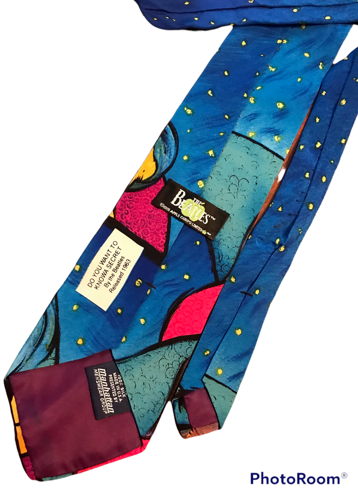The Beatles Men's Silk Ties Song Titles Tie USA Music | eBay