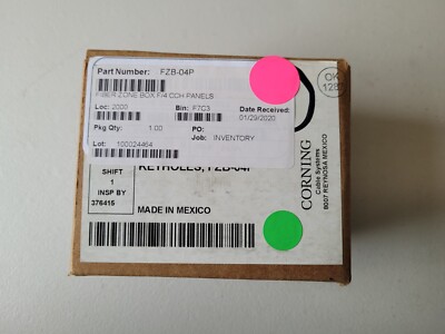 New Corning Fiber Zone Box Mounting Bracket and Hardware FZB-04P-BRKT ...