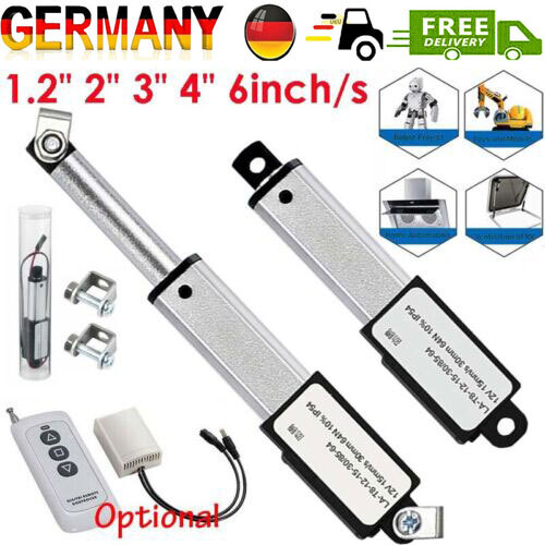 12V Micro Mini Linearmotor 6.4N 32N 188N Linearantrieb Elektrischer ...