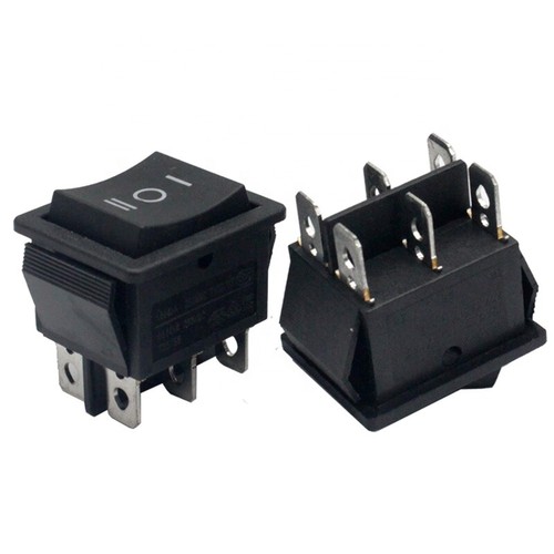 20A 250VAC 1E4 kcd4 t120/55 on off on DPDT rocker switch RS606 ...