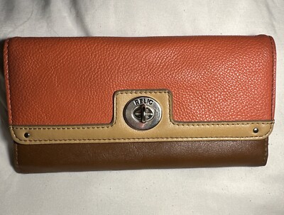 Relic Wallet Orange And Brown | eBay