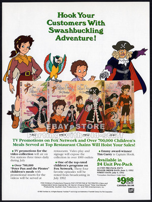 PETER PAN & THE PIRATES__Original 1992 Trade print AD / advertisement ...