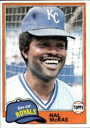 1981 Topps #295 Hal McRae Kansas City Royals Baseball | eBay