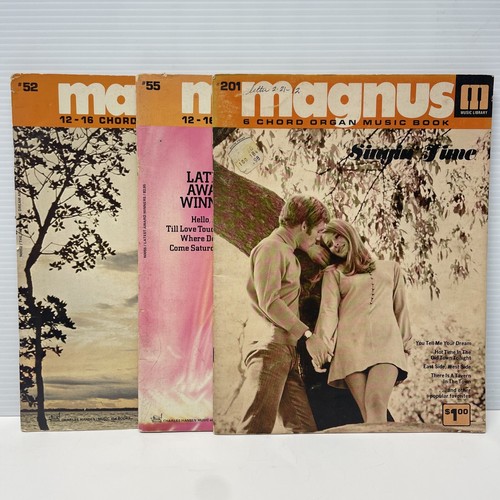 Lot 3 Magnus Music Library Chord Organ Music Books 1947, 1960, 1970 | eBay