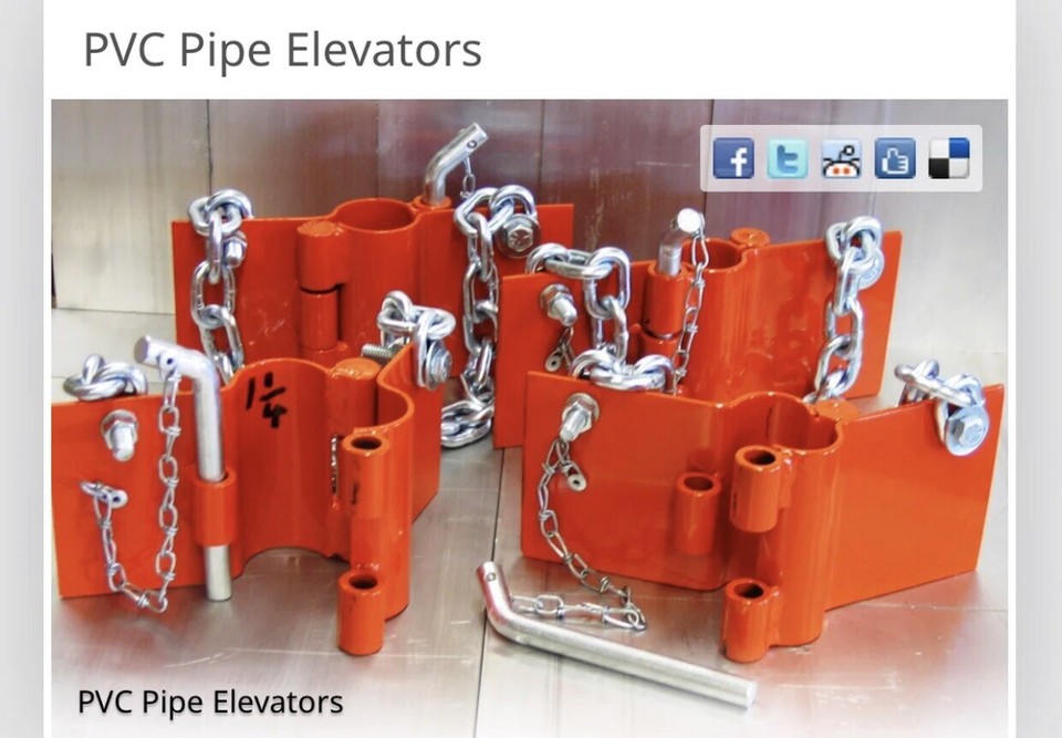 1” PVC pipe elevators (1 Pair) Brand New | eBay