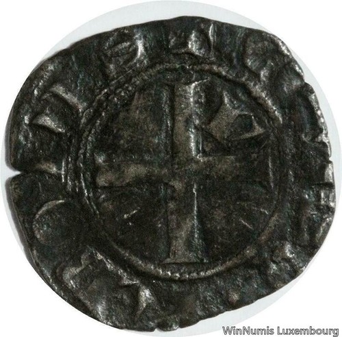 C6393 Very Rare Dauphiné Double Denier Jean II of Viennois 1307 1319 ...