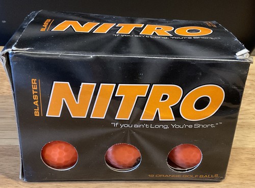 Dozen Nitro Blaster Orange Golf Balls Brand New | eBay