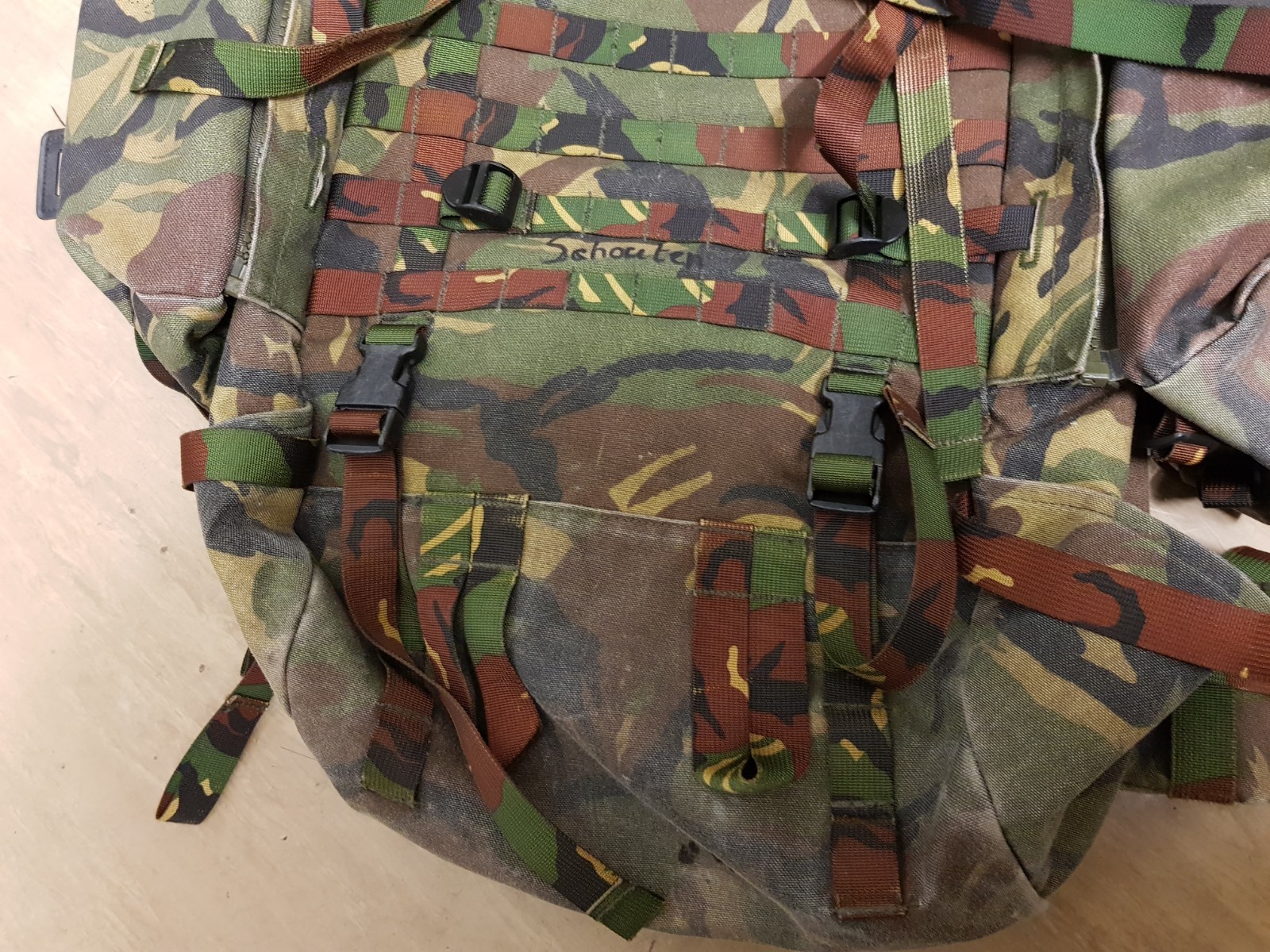 Original Dutch Netherlands Army Issue Woodland DPM Camo Ruck Sack Bag ...