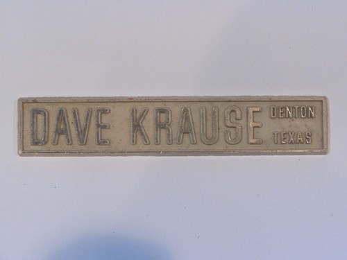 Vintage Dave Krause Pontiac Denton Texas Plastic Dealer Badge Emblem ...