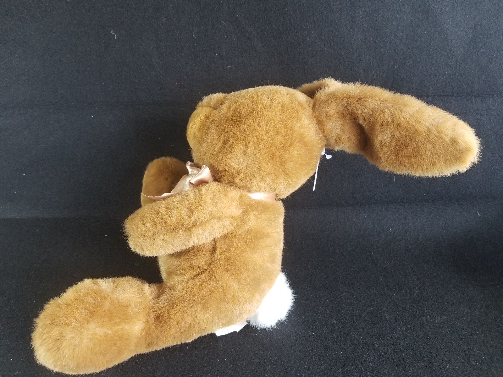 WalMart Brown Bunny Rabbit Bow stuffed plush 16" Sitting | eBay