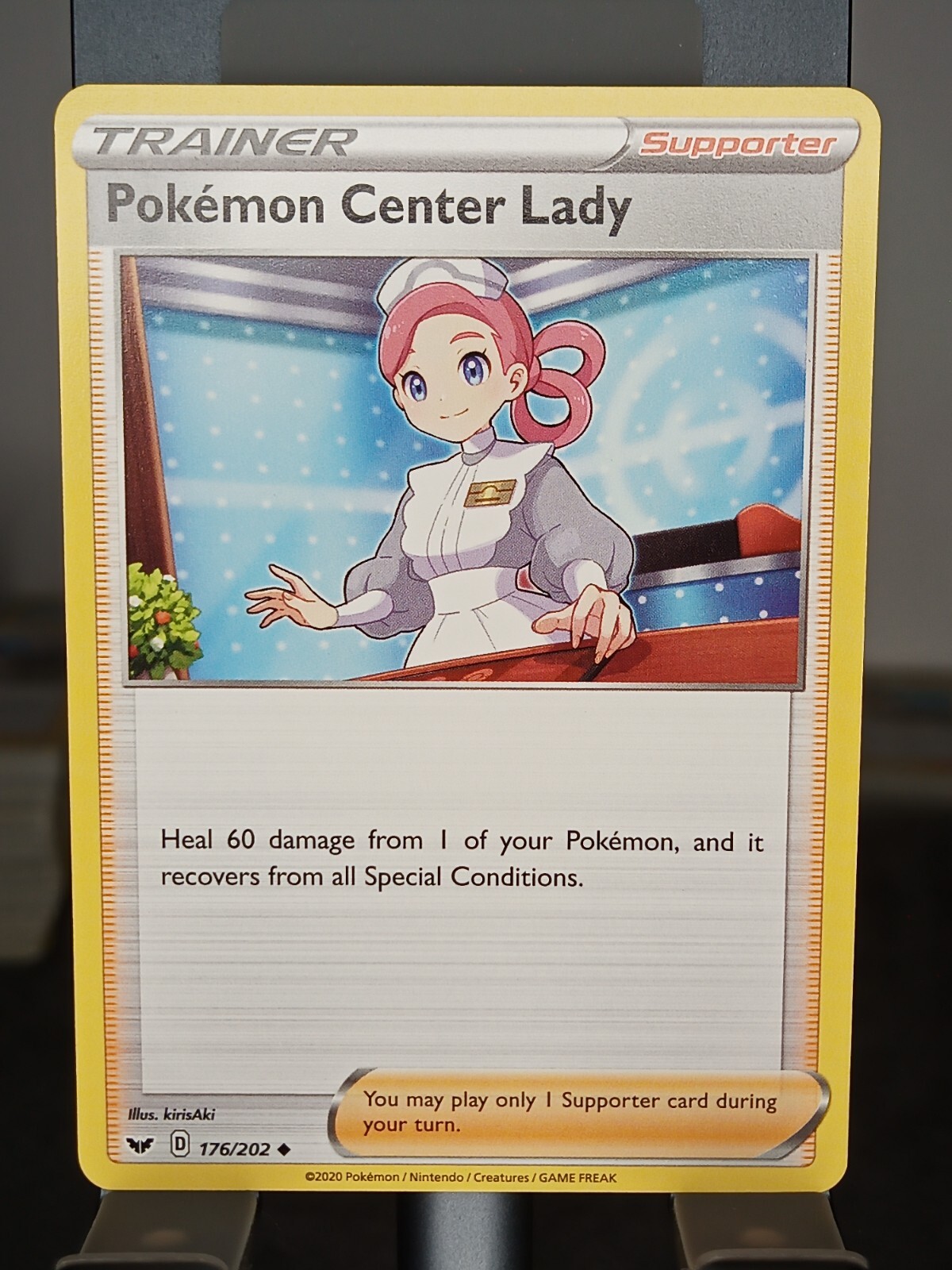 Pokemon Center Lady 176/202 Trainer Sword & Shield Pokemon Card NM/M | eBay