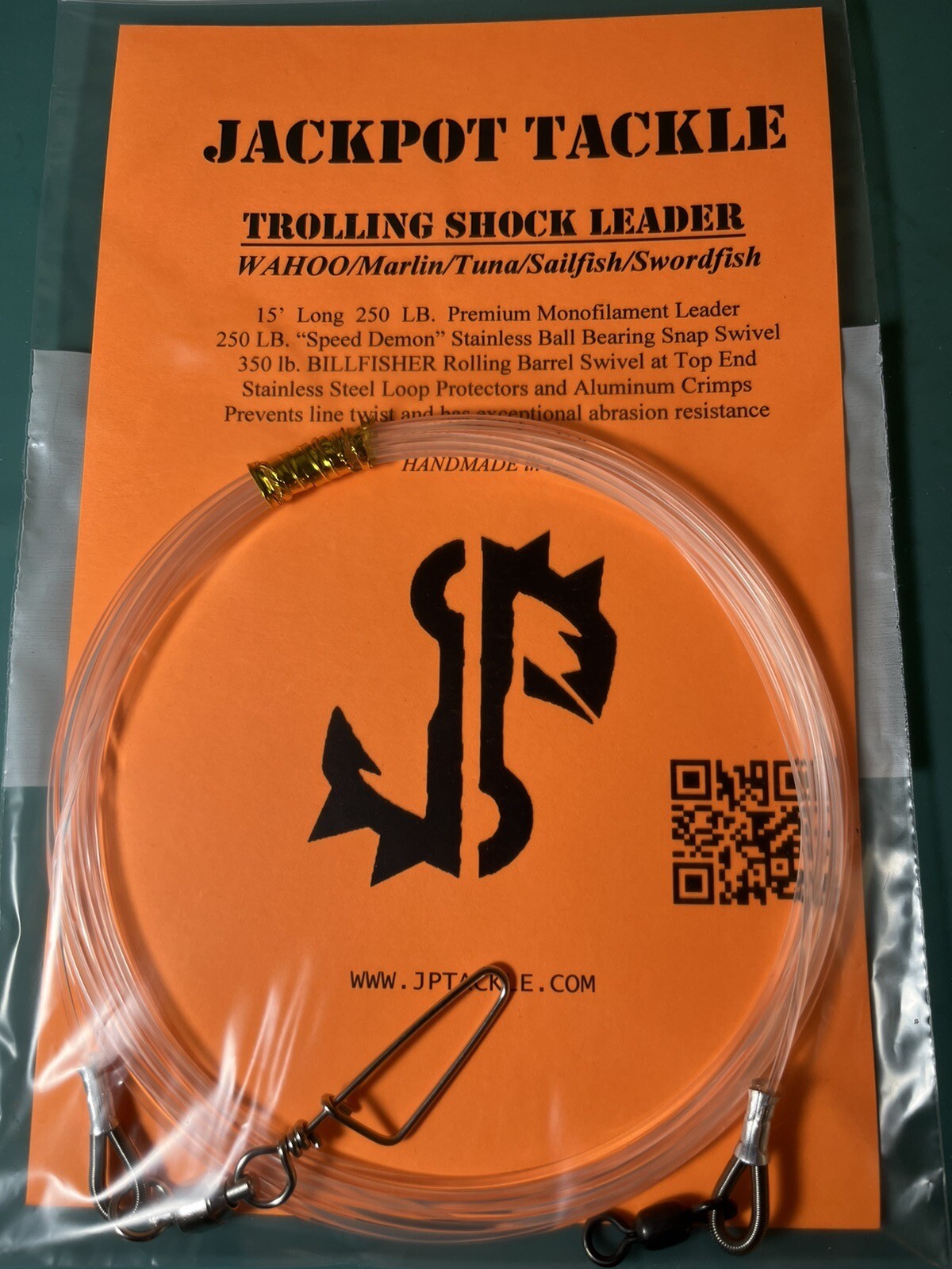 Trolling Shock/Bite Leader BIG GAME Fishing Wahoo/Marlin/Tuna/Kingfish ...