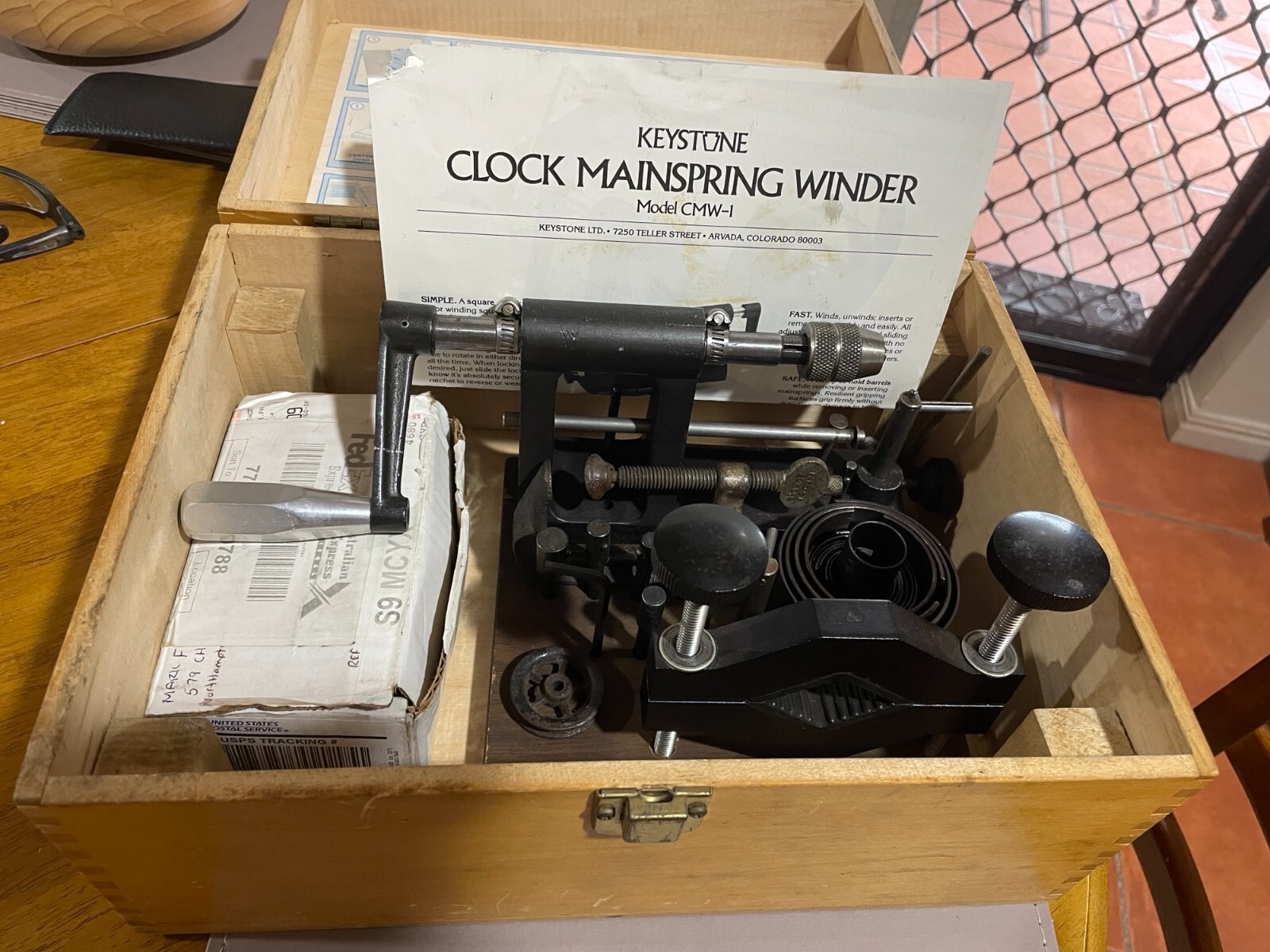 Clockmaker / Repairer's Keystone CMW-1 Clock Mainspring Winder in ...