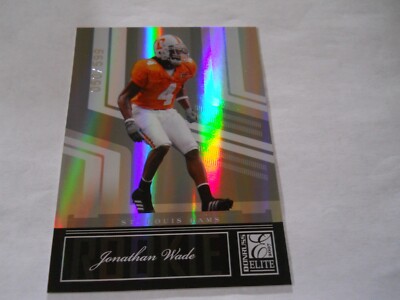 JONATHAN WADE 050/599 ROOKIE CARD ST. LOUIS RAMS 2007 DONRUSS ELITE | eBay