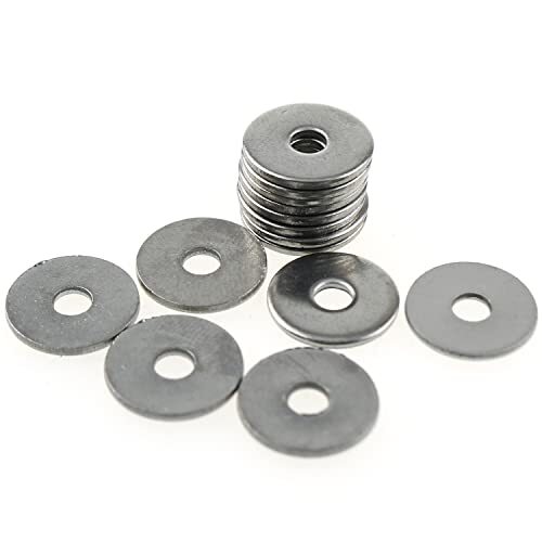 Flat Washer 24pcs M6 16mm Outer Diameter 304 Stainless Steel Flat ...