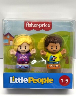 Fisher Price Little People sports team soccer boy player 2 pack girl ...