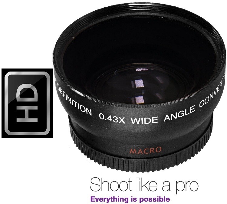 HD Wide Angle With Macro Lens For Panasonic Lumix DMC-LX7K DMC-LX7W DMC ...