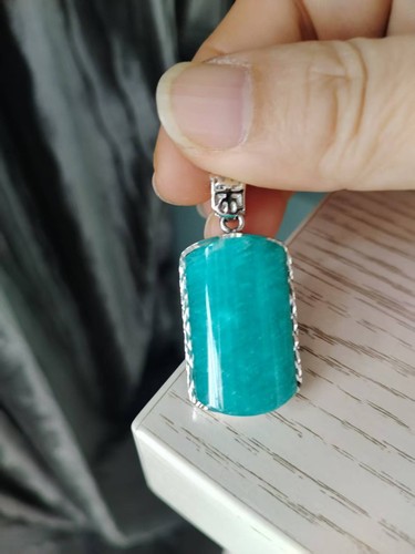 Natural Beautiful ice Amazonite Quartz Crystal Beads Pendant | eBay