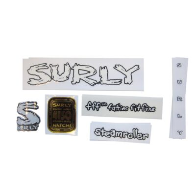 Surly Steamroller Frame Decal Kit inc. Headtube Badge White | eBay