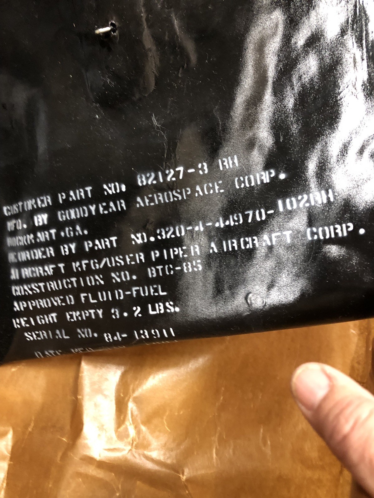 Piper Fuel Cell Assembly PN: 82127-003 Or 320-4-44970-102 | eBay