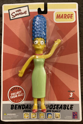 The Simpsons TV Show Marge Bendable Poseable Figure Action Figure Brand ...