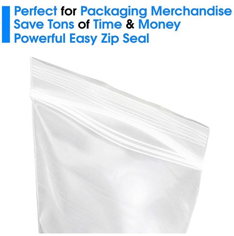 1000 pack of 6x4 Reclosable Resealable Clear Zipper Poly Plastic Bags 2 ...
