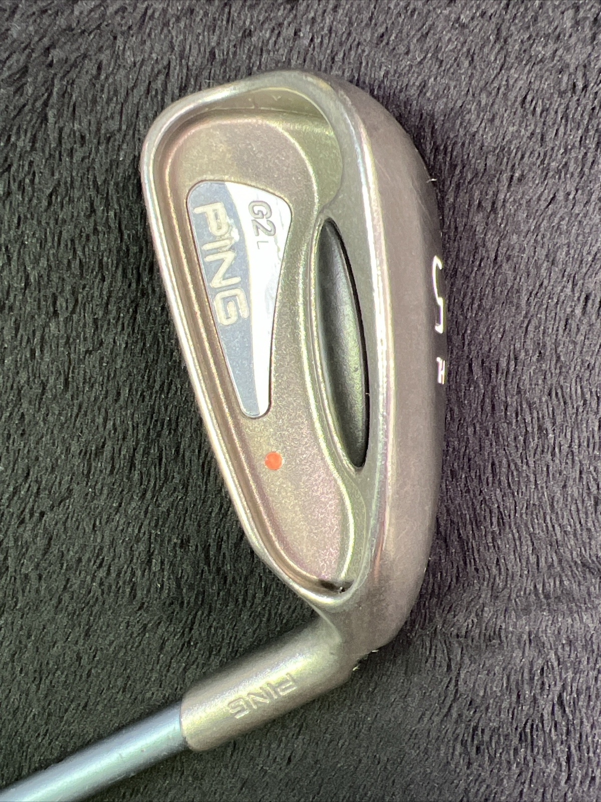 WOMENS PING G2 HL 5 HYBRID IRON ORANGE DOT 27 LOFT LADIES FLEX GRAPHITE ...