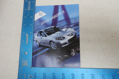 SUPPLEMENT 2009 09 MAZDA THREE 3 QUICK REFERENCE GUIDE OWNER'S MANUAL ...