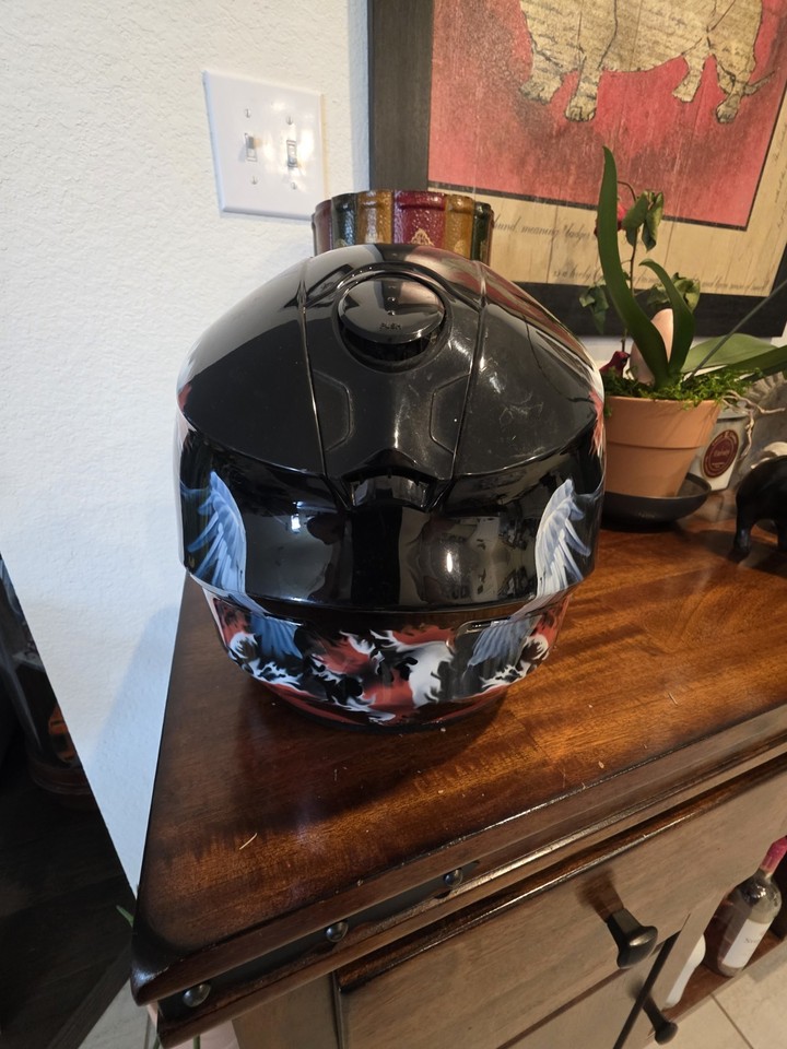 HAWK Motorcycle Helmet - USA Flag & Eagle Graphics Medium | eBay