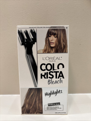 L'oreal Color Rista Bleach + Play Bleach Highlights One Application New ...