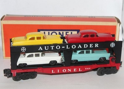 Postwar Lionel 6414 Evans Auto Loader O Gauge with USA Cars and Box ...
