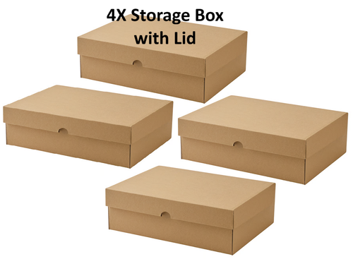 IKEA VATTENTRAG 4 Pack Storage Box with Lid Durable and Versatile 12 ...