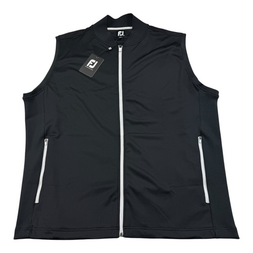 FootJoy FJ NWT Full Zip Vest Black Four-Way Stretch Men's Size 2XL | eBay