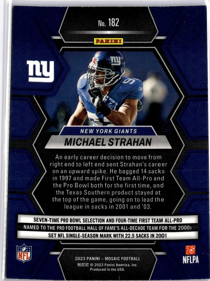 2023 Panini Mosaic #182 Michael Strahan | eBay