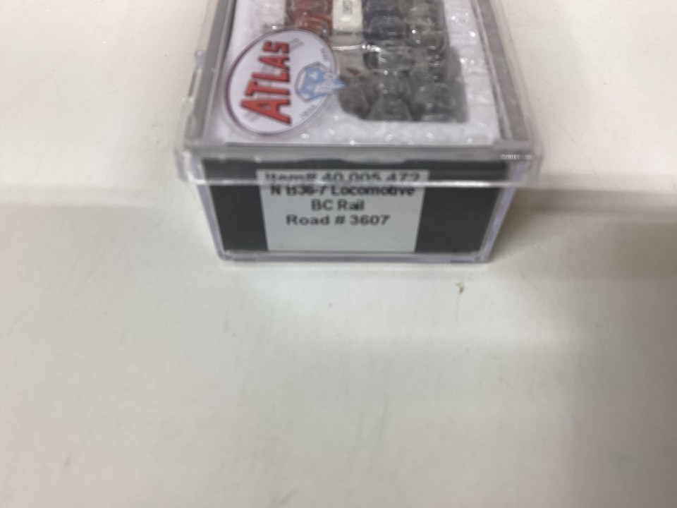 Atlas #40 005 172 N scale “BC Rail” B36-7 locomotive with sound Rd ...