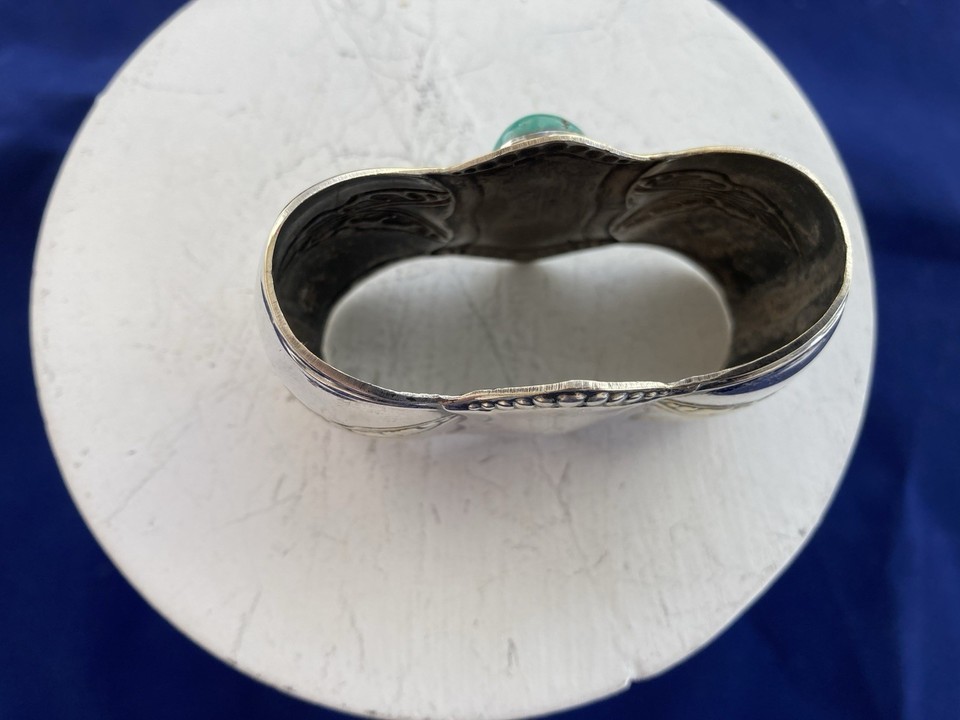 Vintage Native American Silver And Turquoise Scarf /Neckerchief/Bandana ...