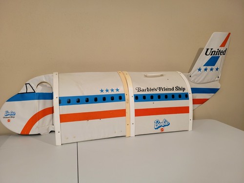 1970's Vintage BARBIE Friend Ship UNITED AIRLINES Air Plane Playset JET ...