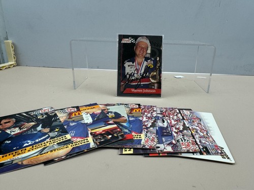 Warren Johnson Autograph Signed Auto NHRA Trading Card Lot | eBay