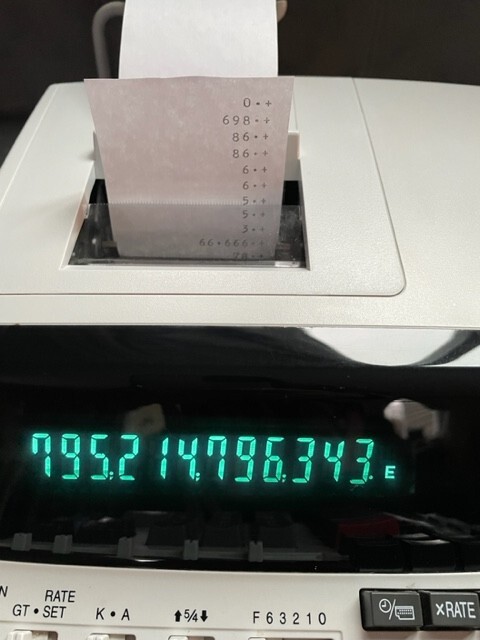 Sharp EL-1197PIII Electronic Printing Calculator Adding Machine Ribbon ...