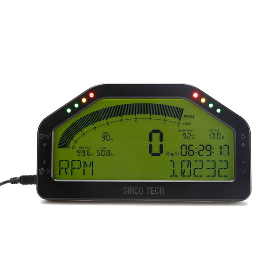 Bluetooth Car Dash Race Display OBD2 Dashboard LCD Screen Digital Gauge ...
