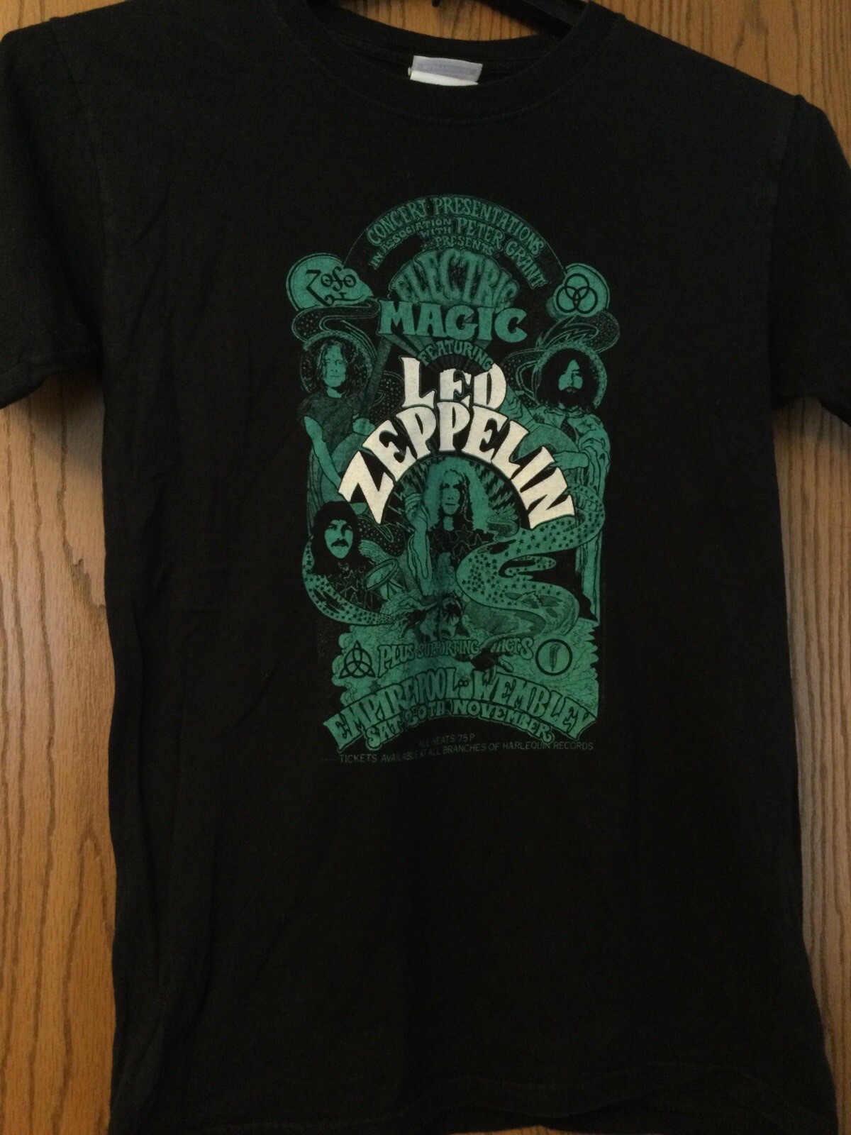 Led Zeppelin - Empire Pool - Wembley - Black Shirt - … - Gem
