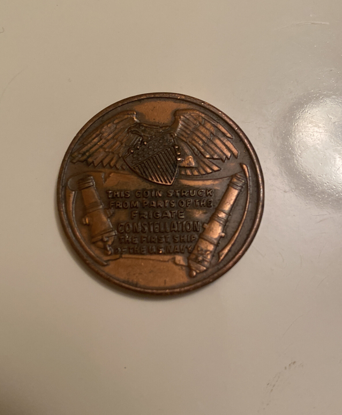 1797 US FRIGATE CONSTELLATION COIN FIRST SHIP OF US NAVY SOUVENIR MEDAL ...