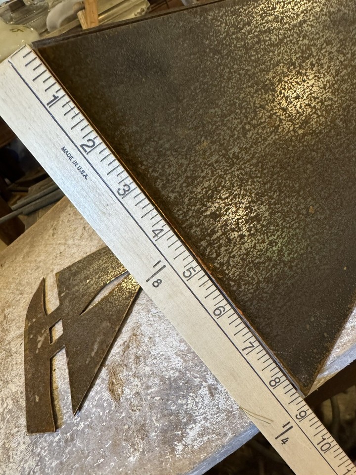 Large Handmade Joe Coniff North Country Style Triangle Wind Chime Bell ...